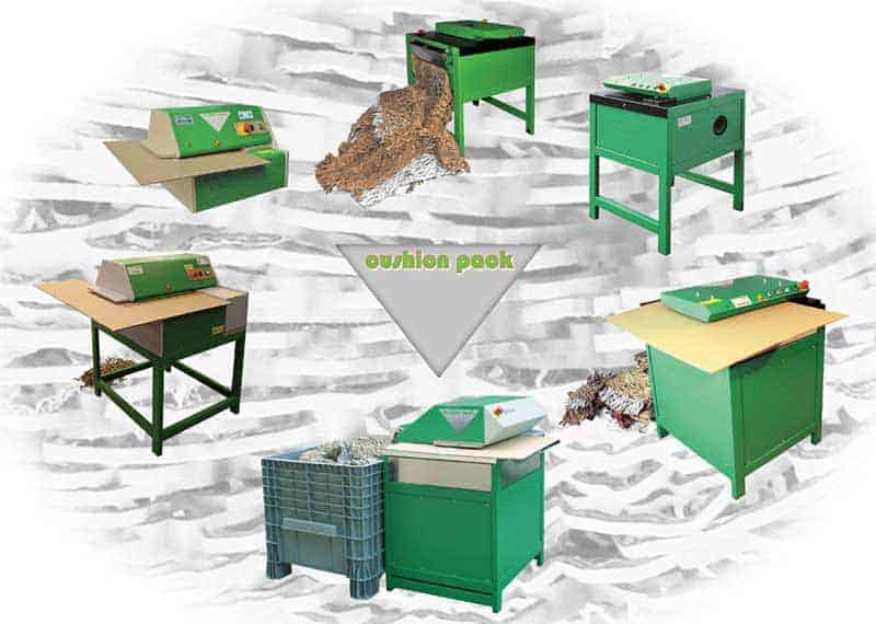 Cushion Pack cardboard shredders - Recycling.com