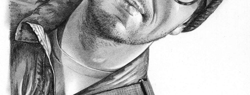 Pencil Portrait of Man in Sunglasses | Pencil Sketch Portraits