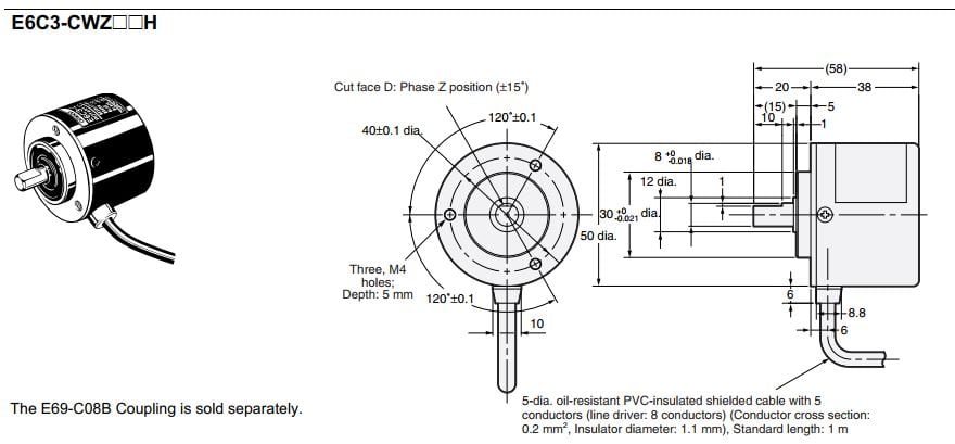 E6C3-CWZ3EH - Encoder Omron các loại, vui lòng gọi