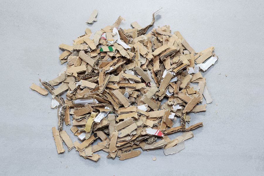 Shredder karton opvulmateriaal: Matten, stroken en snippers
