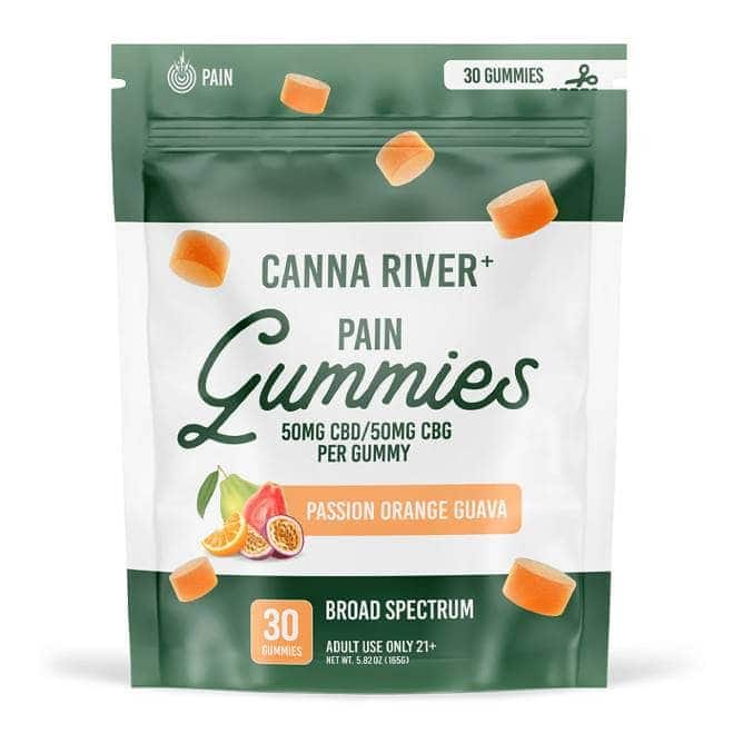 Canna River Broad Spectrum CBD Pain Gummies 3000mg 30pc | D8 Super Store